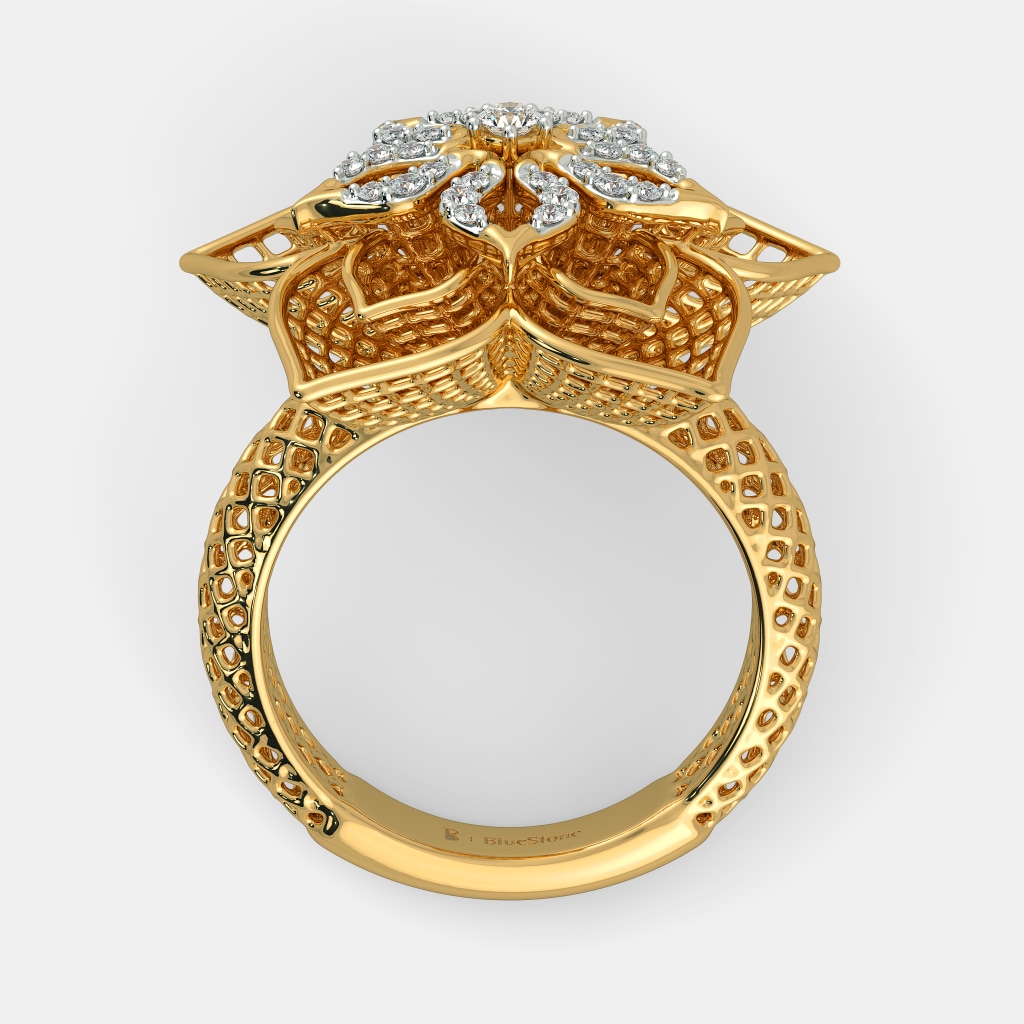 The Daffodil Lattice Ring | BlueStone.com