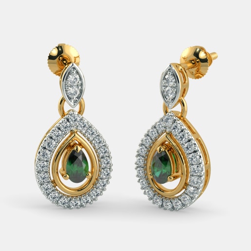 Emerald Earrings - Buy 50+ Emerald Earring Designs Online in India 2018 ...